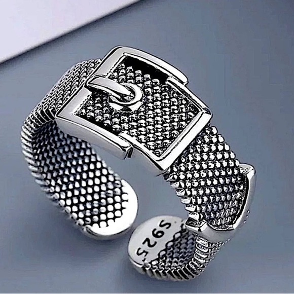 Stampd | Jewelry | Sterling Silver Belt Buckle Ring | Poshmark